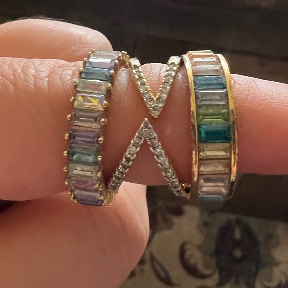 BaubleBar | Jewelry | 3 Gold Rings | Poshmark